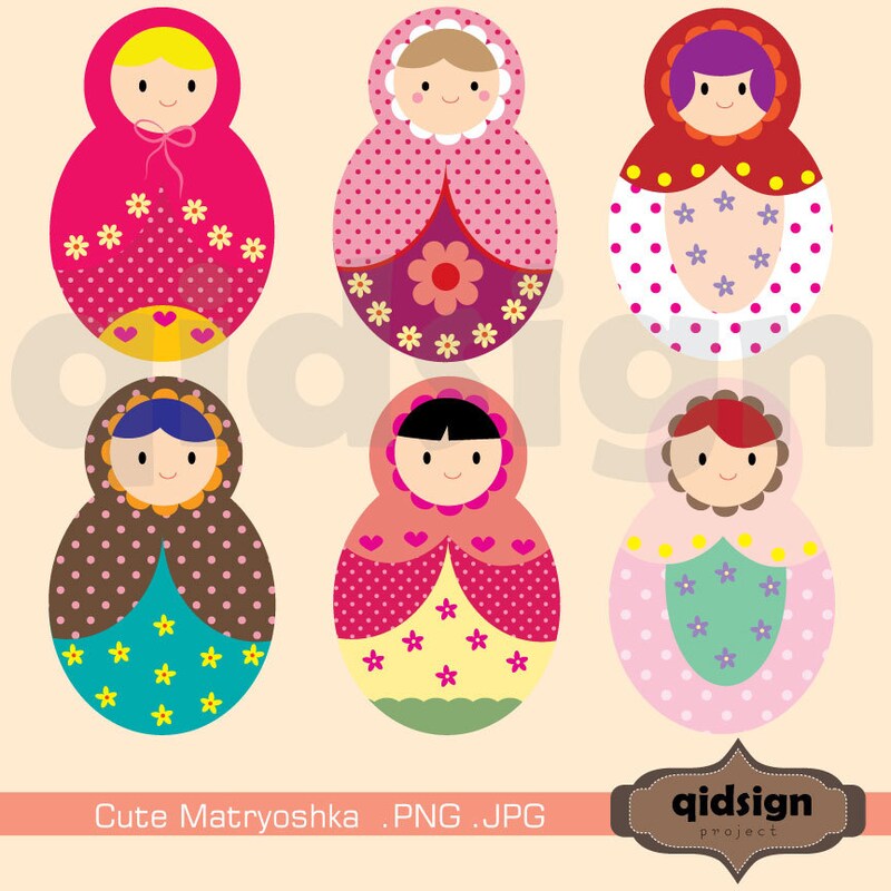 Matryoshka Clipart - Etsy