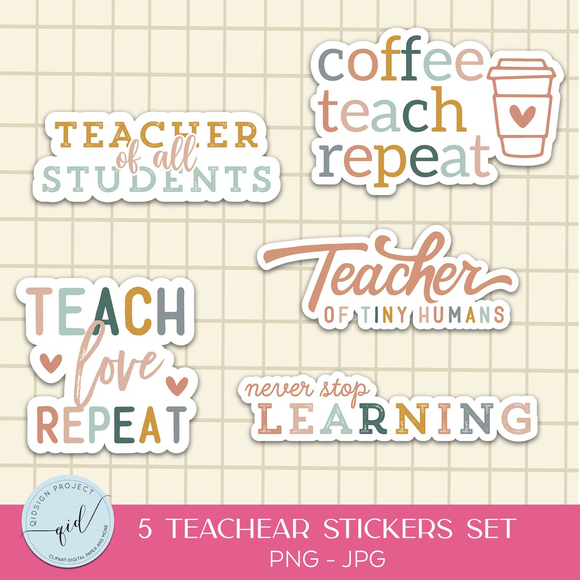 Printable Teacher Sticker for Laptop Png Stickers Back to - Etsy