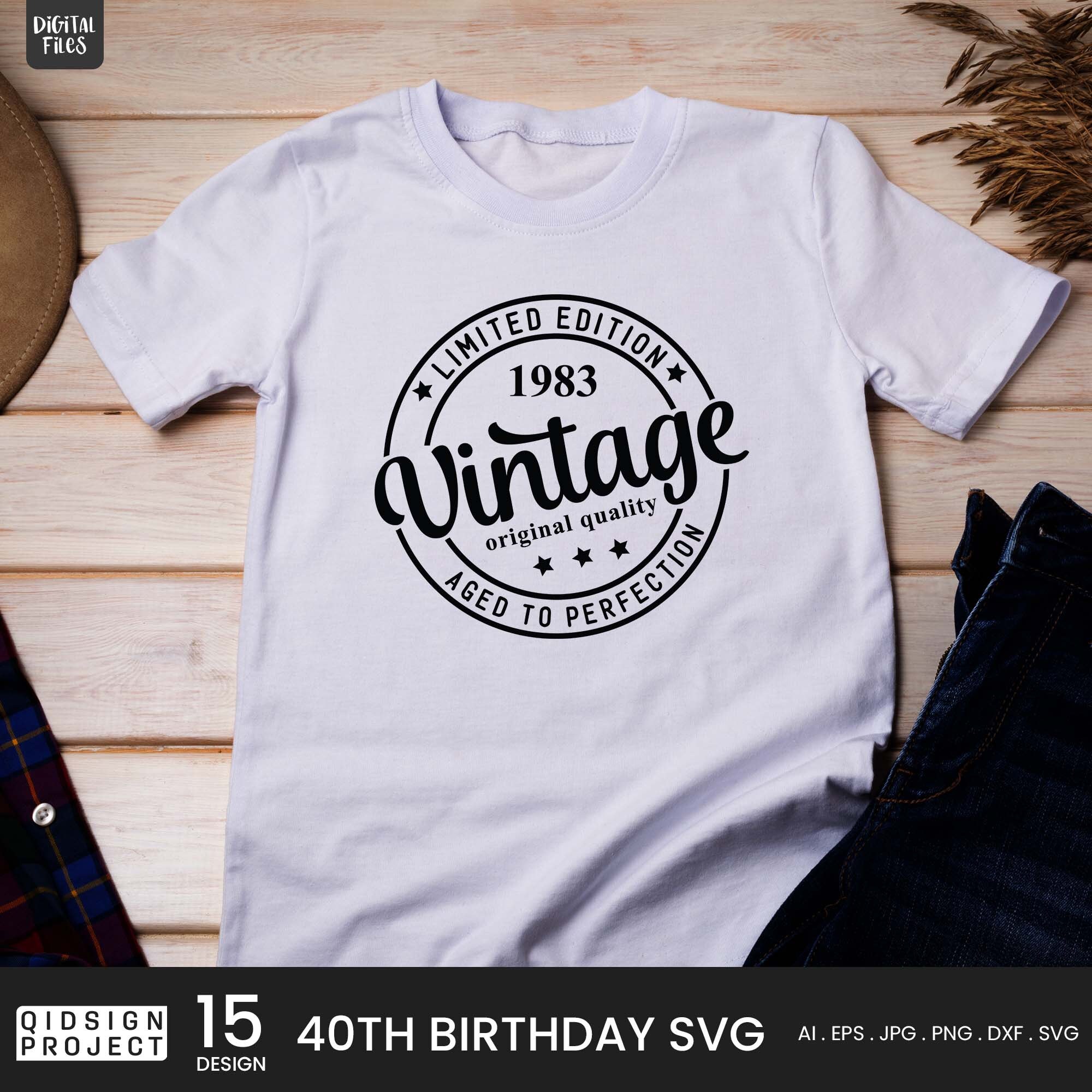 40th Birthday Svg Bundle, Forty Svg, Birthday SVG, Hello 40 Svg Cut ...