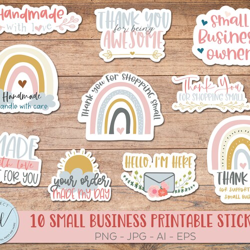 Small Business Stickers Bundle - Etsy