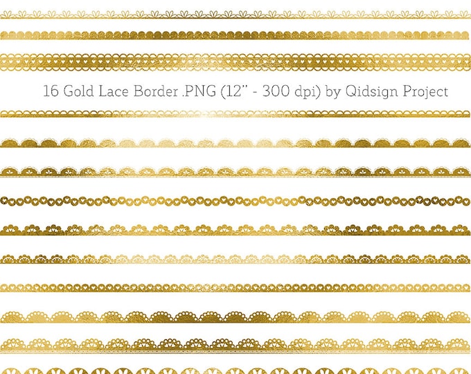 Gold Lace Borders: Gold Border Clipart Gold Lace Trim, Golden Border ...