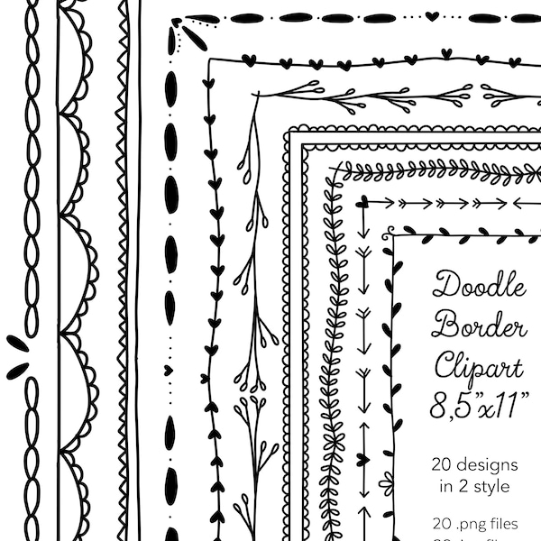 Doodle Frames - Etsy