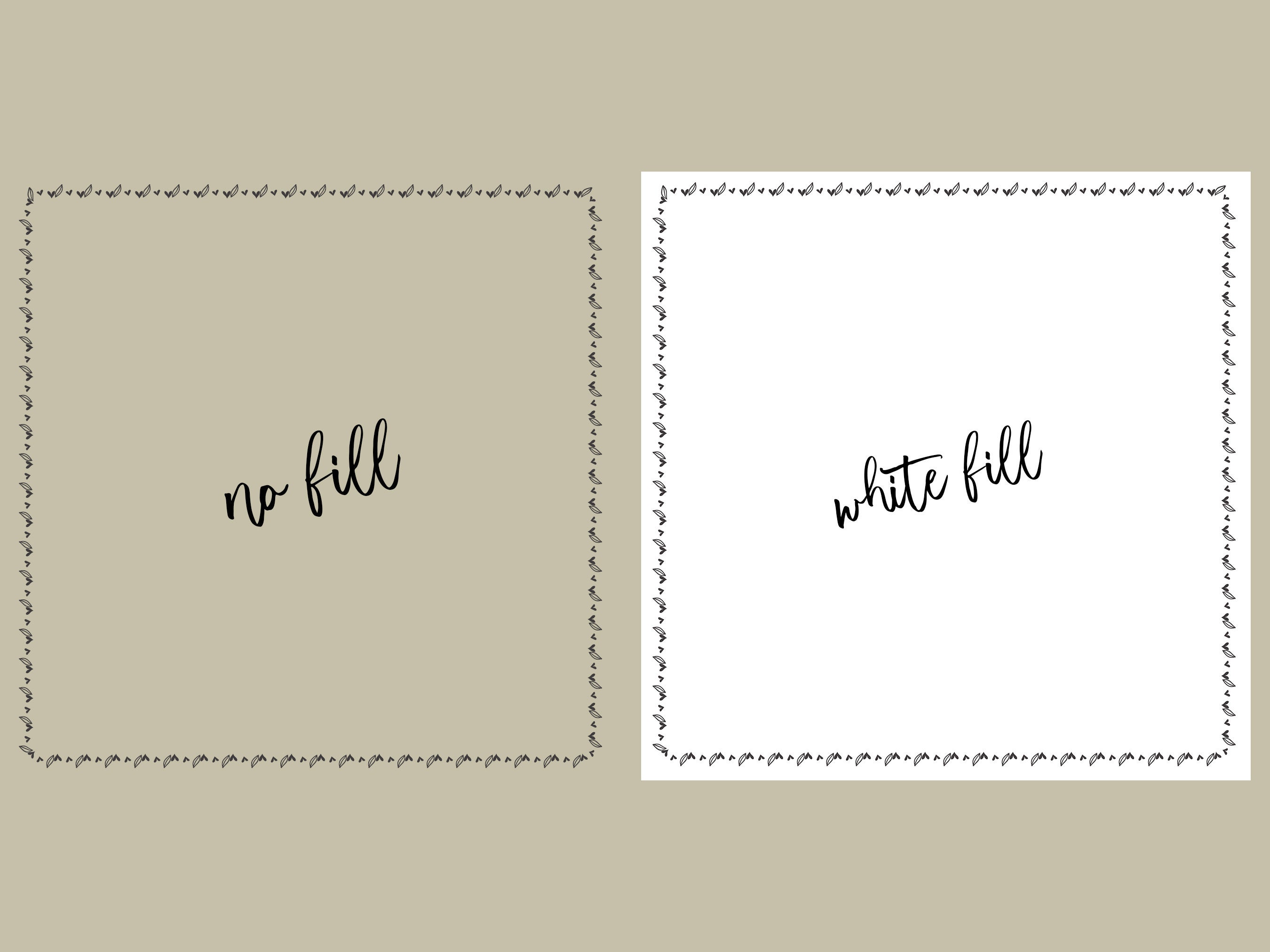 20 Doodle Border Square, Decorative, Doodle Frames, Planner, Letter ...