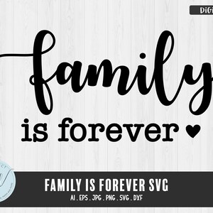 Family is Forever, Phrases SVG, Quotes Svg, Quote Lettering, Wording ...