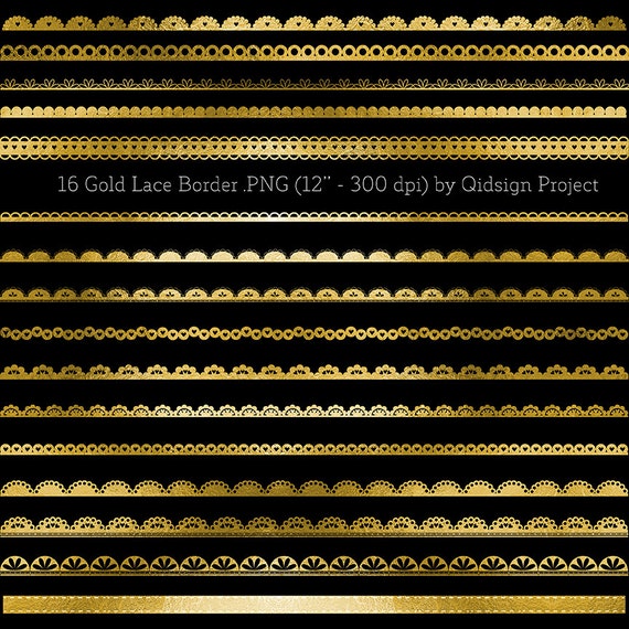 Gold Pattern Border Png