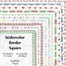 20 Watercolor Border Square, Decorative Element, Hand Drawn Border ...