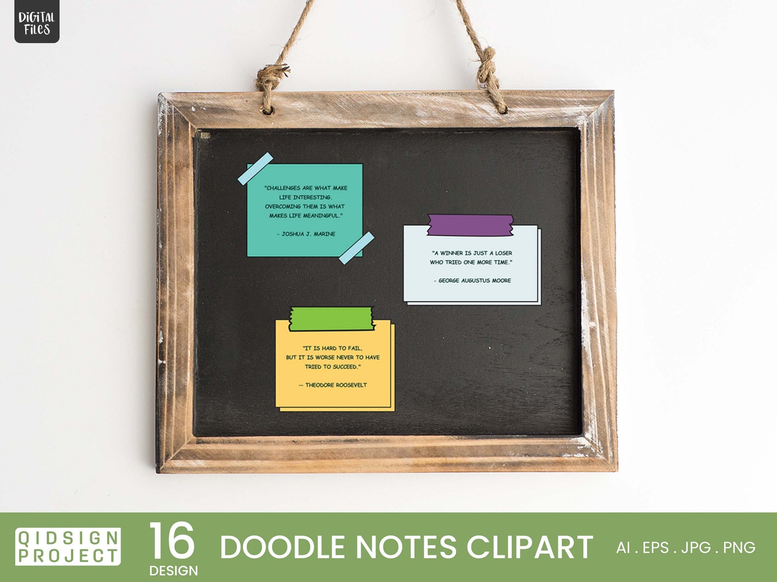 Doodle Notes Clipart Sticky Note Clipart Hand Drawn Bullet - Etsy Canada