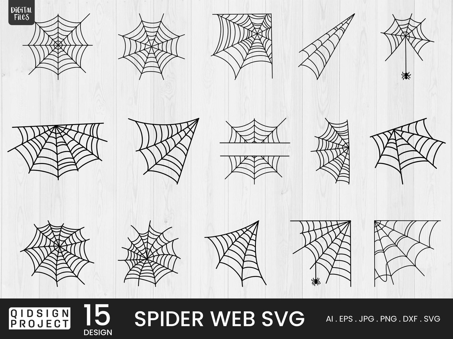 Spider Web Svg, Spider Svg Halloween Svg, Svg Files for Cricut, Spider ...