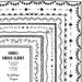 20 Doodle Line Border Decorative Elements Scrapbook - Etsy
