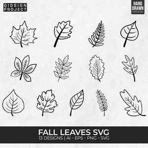 13 Fall Leaves Svg, Fall Leaf Svg, Autumn Leaves, Fall Svg, Fall Leaf ...