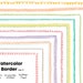 20 Doodle Watercolor Border, Decorative Elements, Page Border Journal ...