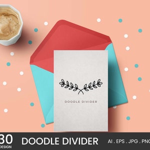 Doodle Divider With 30 Variations Scrapbooking Wedding Invitation ...