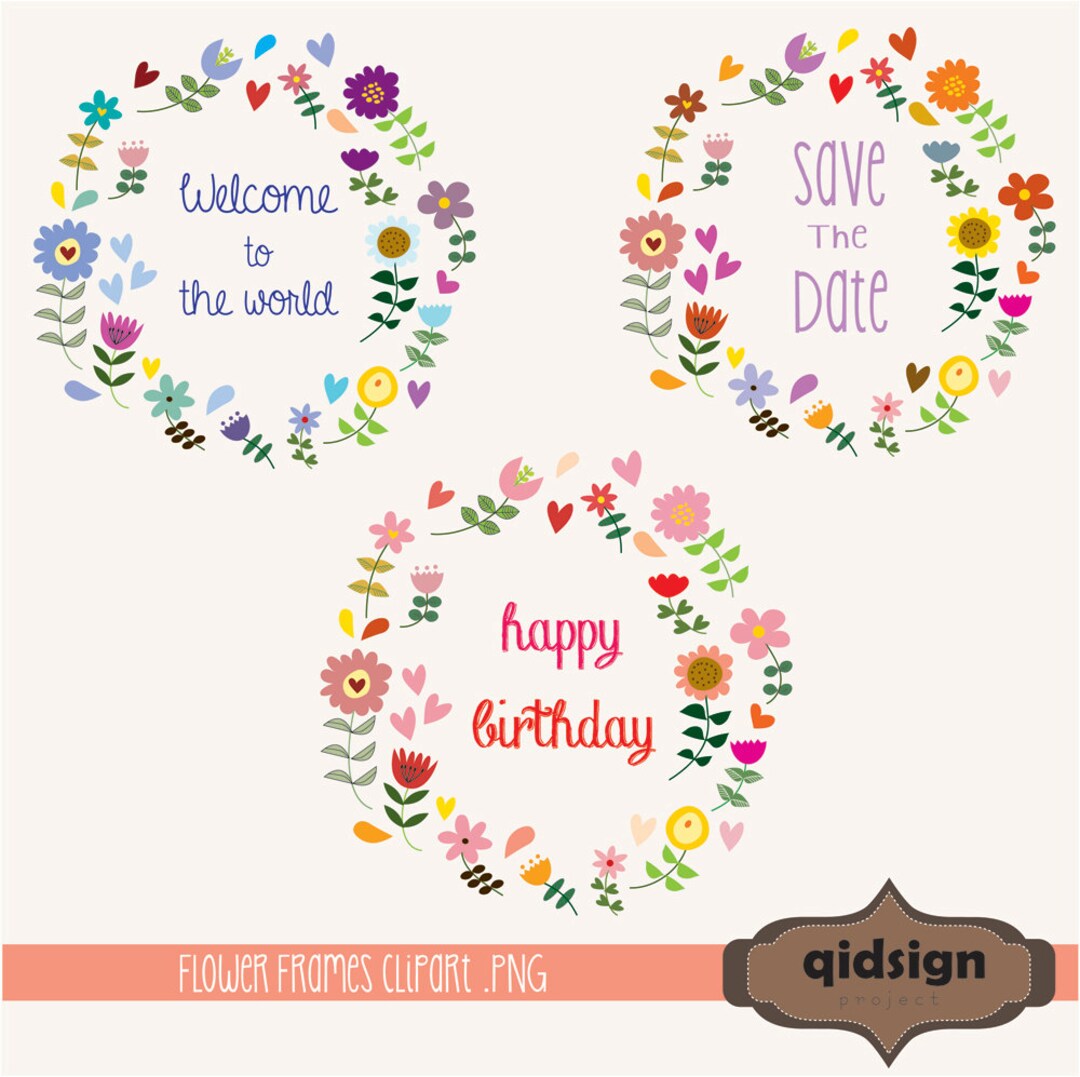 Flower Doodle Border, Border Clipart, Floral Border Doodle, Cute Border ...