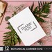 12 Botanical Corner SVG, Decorative Natural Leaf Corner Svg, Wedding ...