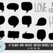 27 Black and White Speech Bubble Clipart, Image Speech Bubbles for ...