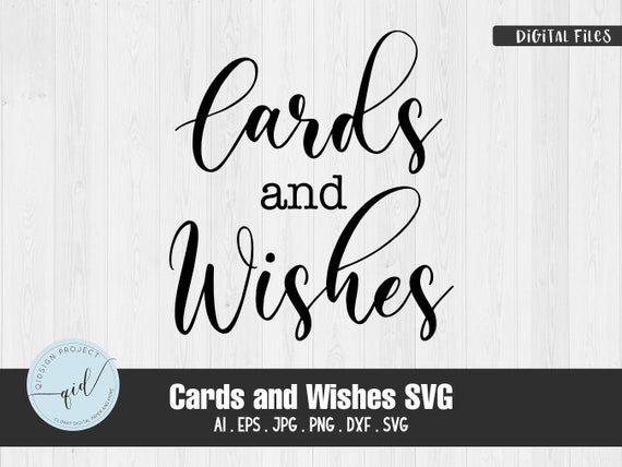 Cards and Wishes SVG Vol.2, Phrase svg, Silhouette cut files, word ...