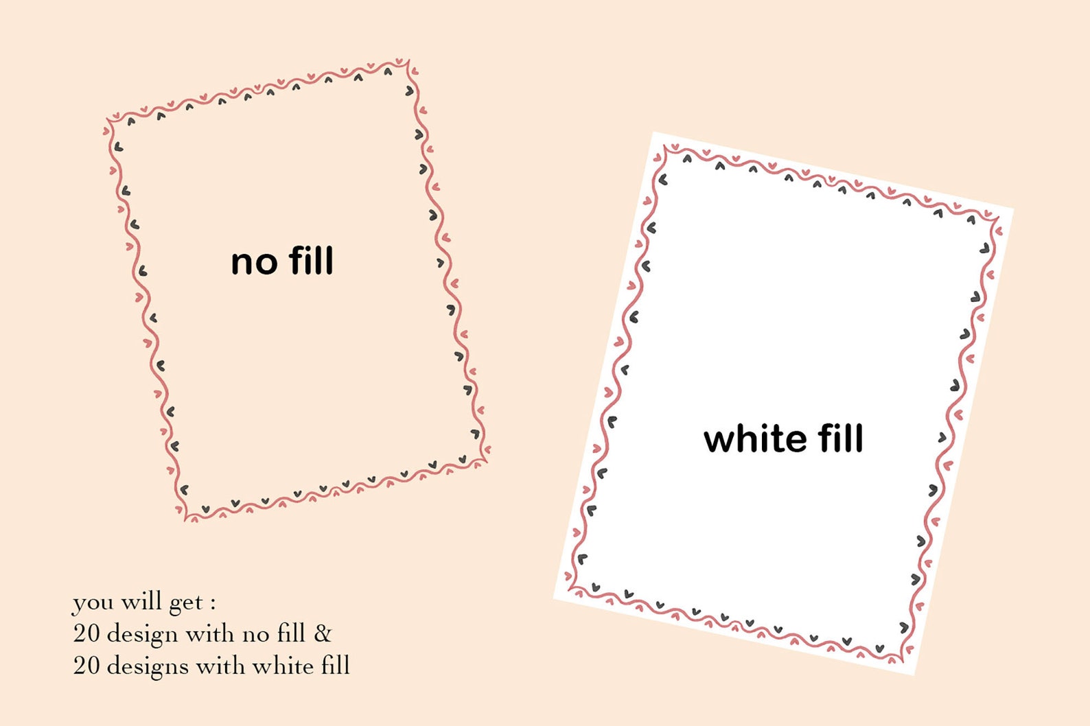 20 Watercolor Doodle Borders, Border Png, Decorative Elements, Page ...