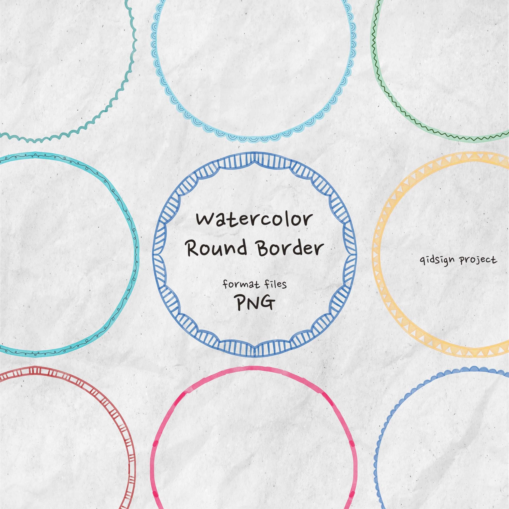 15 Watercolor Round Border Circle Frame Clipart Wedding - Etsy Australia