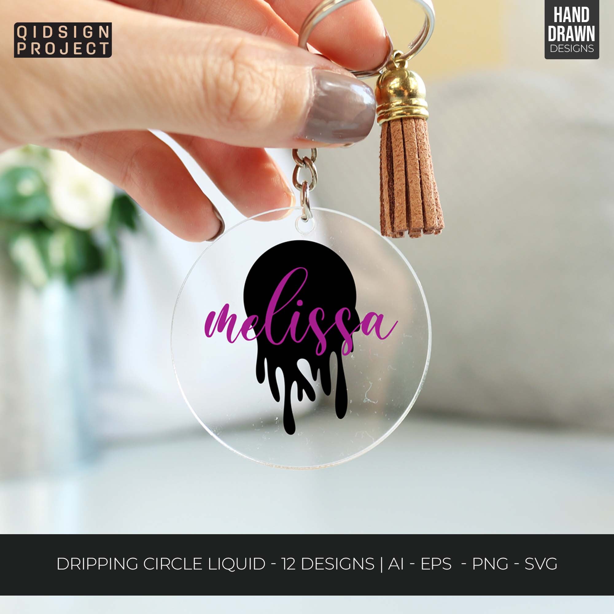 12 Dripping Circle Liquid Dripping Svg Dripping Borders - Etsy