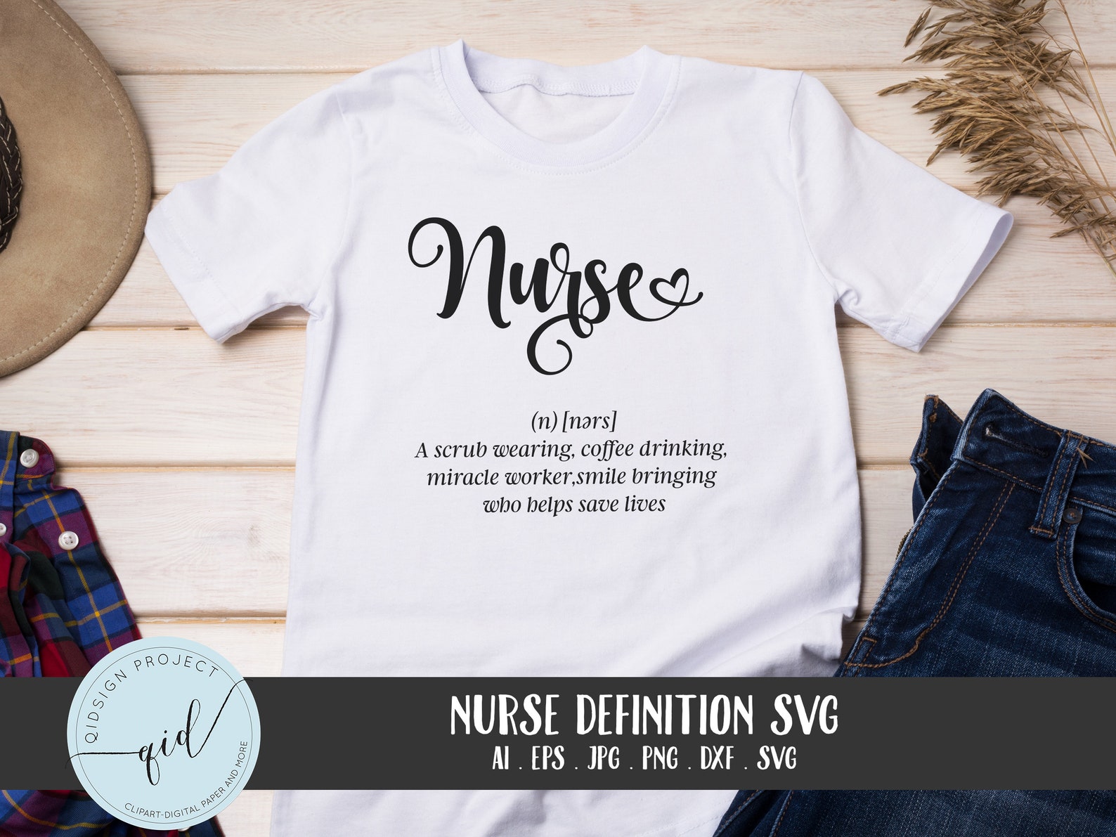 Nurse Definition SVG Phrase Svg Silhouette Cut Files Word - Etsy