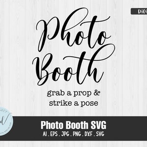 Photo Booth SVG, Phrase Svg, Silhouette Cut Files, Word Sticker Files ...