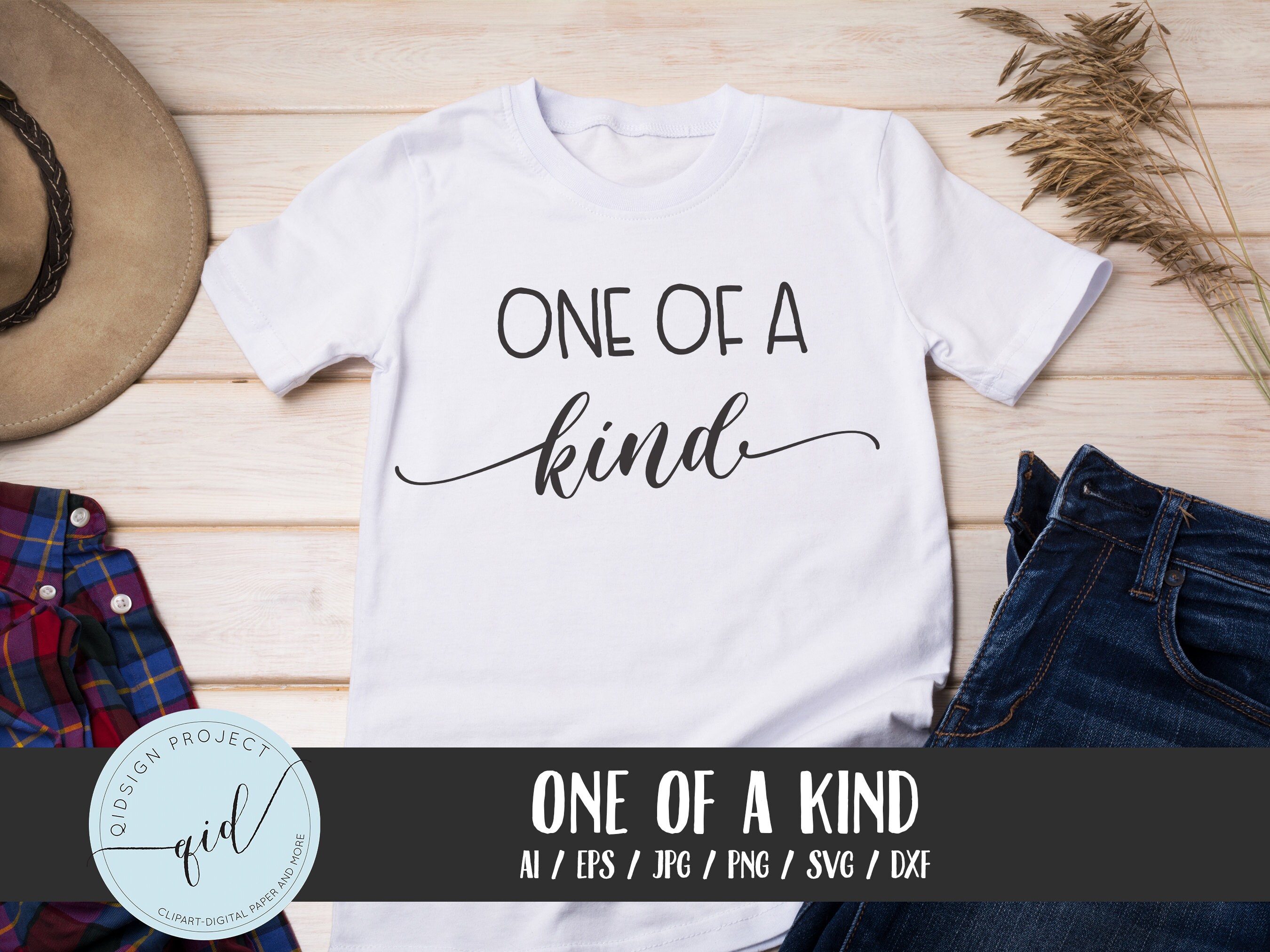One of a Kind SVG, Phrase Svg, Silhouette Cut Files, Words Sticker ...