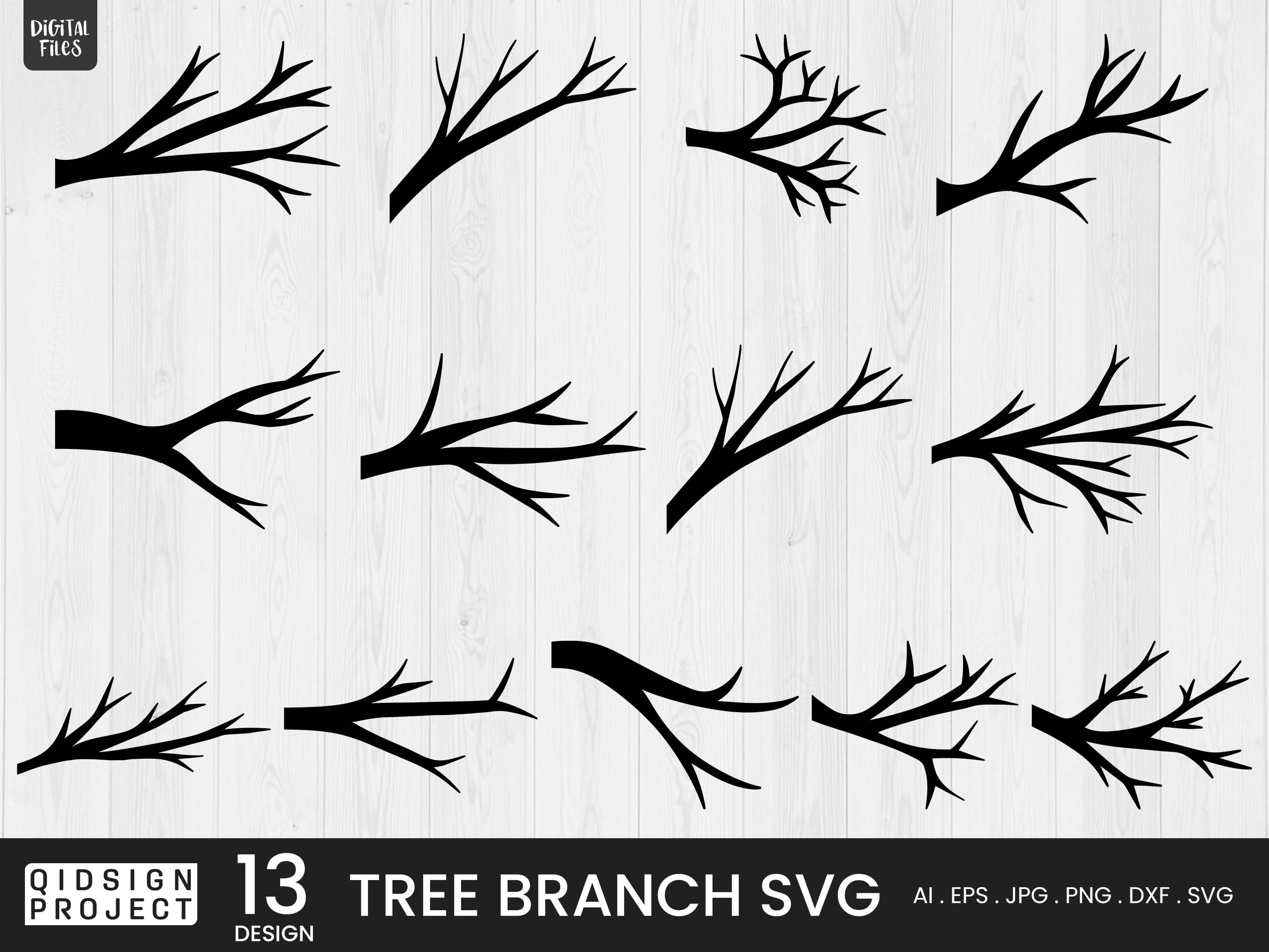 Tree Branch Svg, Branch Svg, Bundle Tree Branch Svg, Branch Silhouettes ...