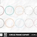 10 Circle Frame Clipart, Monogram Frames, Clipart Circles, Digital Clip ...