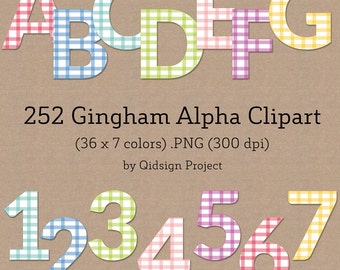 252 Polkadots Alphabet Clipart Scrapbook Alphabet Digital Alphabet ABC ...