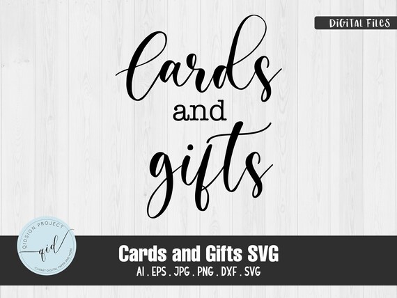 Cards and Gifts SVG Vol.2, Phrase svg, Silhouette cut files, word ...
