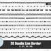 20 Doodle Line Border, Decorative Elements, Scrapbook Embellish ...