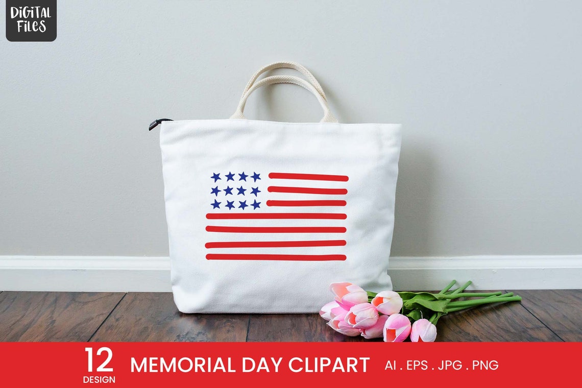 Memorial Day Clipart With 12 Variations Personal and - Etsy