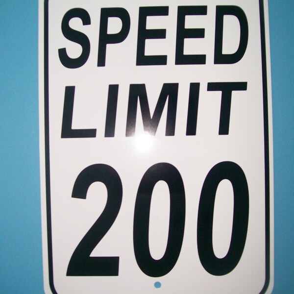 Speed Limit Sign - Etsy