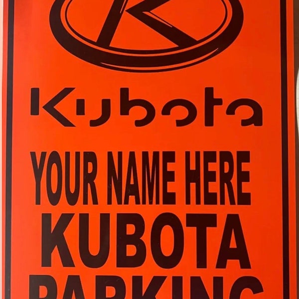 Kubota Sign - Etsy