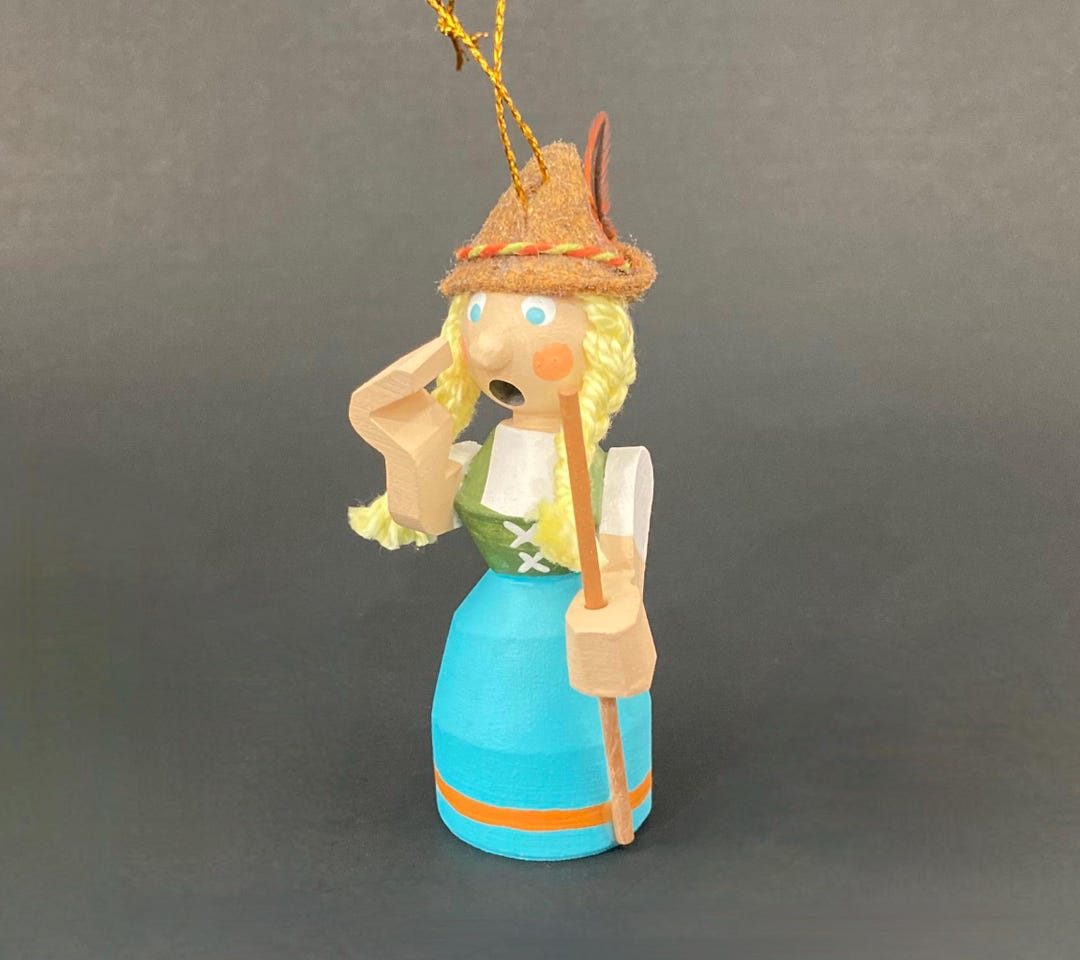 Yodeling Mountain Climber Girl Ornament - Etsy