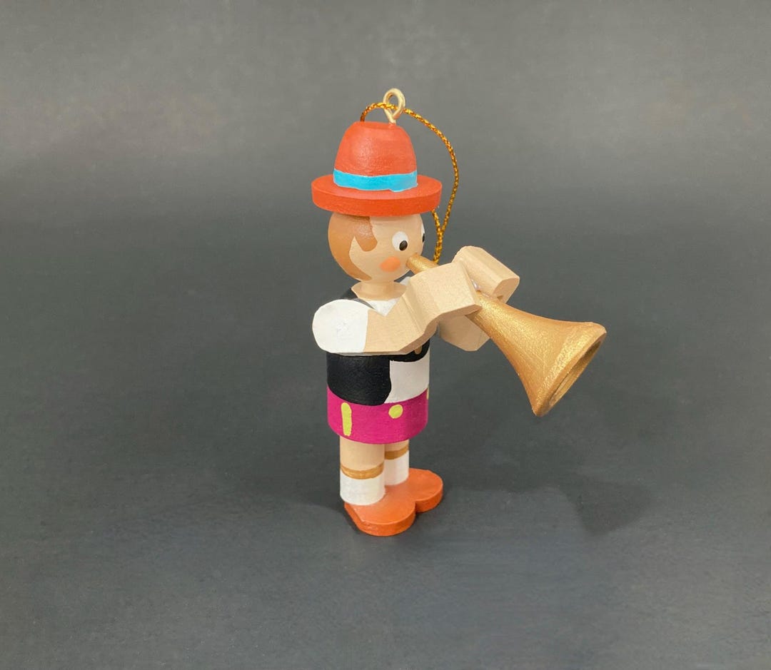 German Man Playing a Horn - Etsy