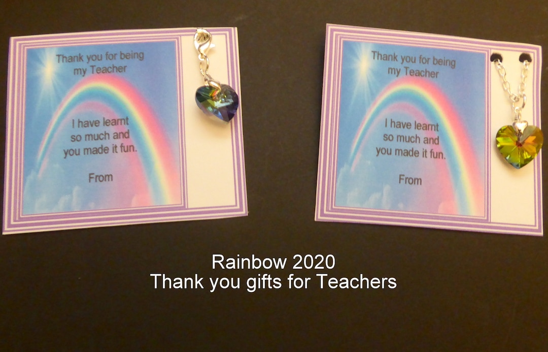 Rainbow 2020 Thank You Gift for That Special Teacher Rainbow - Etsy