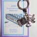 Good Luck in Retirement Nurse, Midwife or Doctor Key Ring Caduceus ...