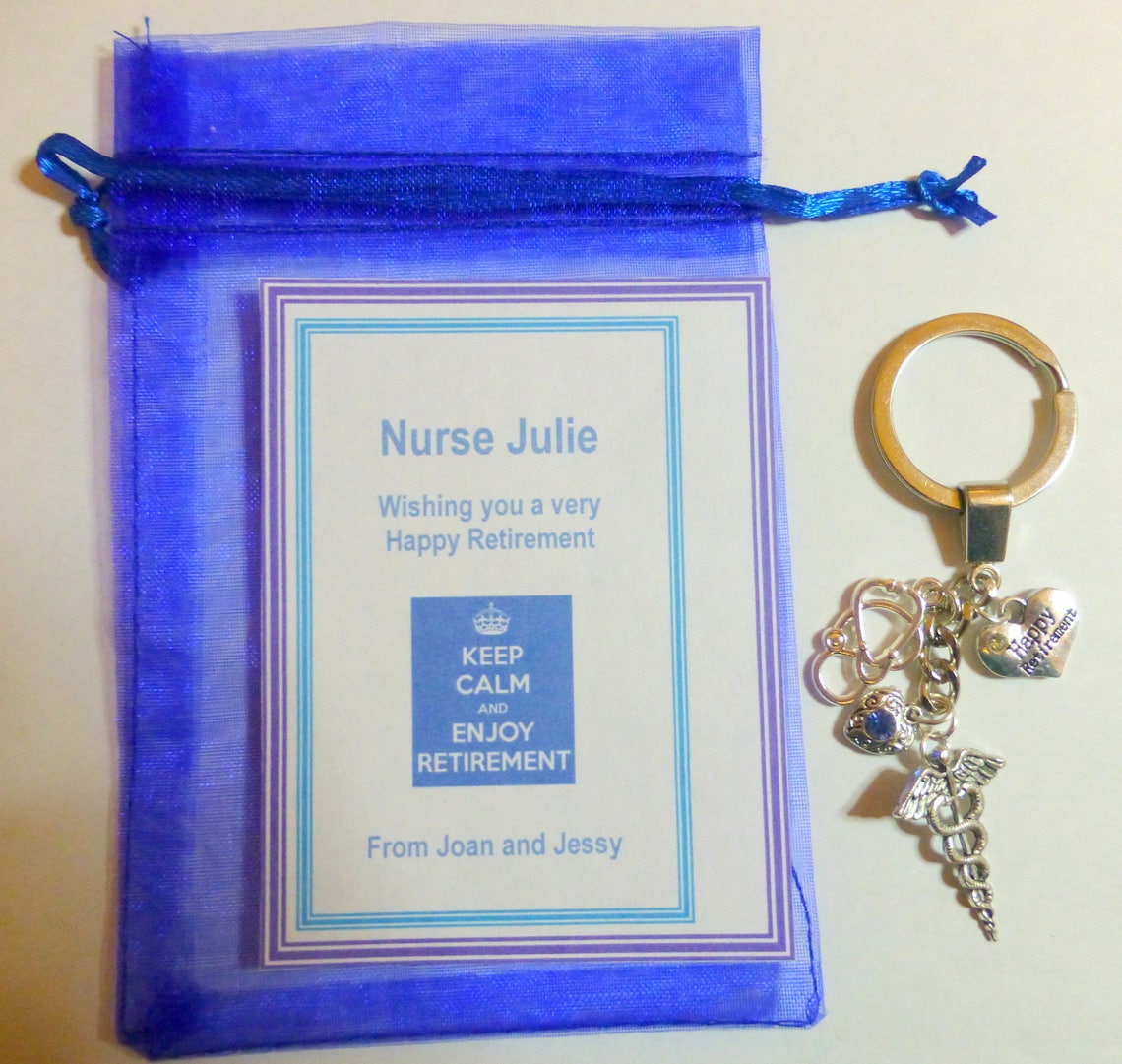 Good Luck in Retirement Nurse Midwife or Doctor Key Ring | Etsy