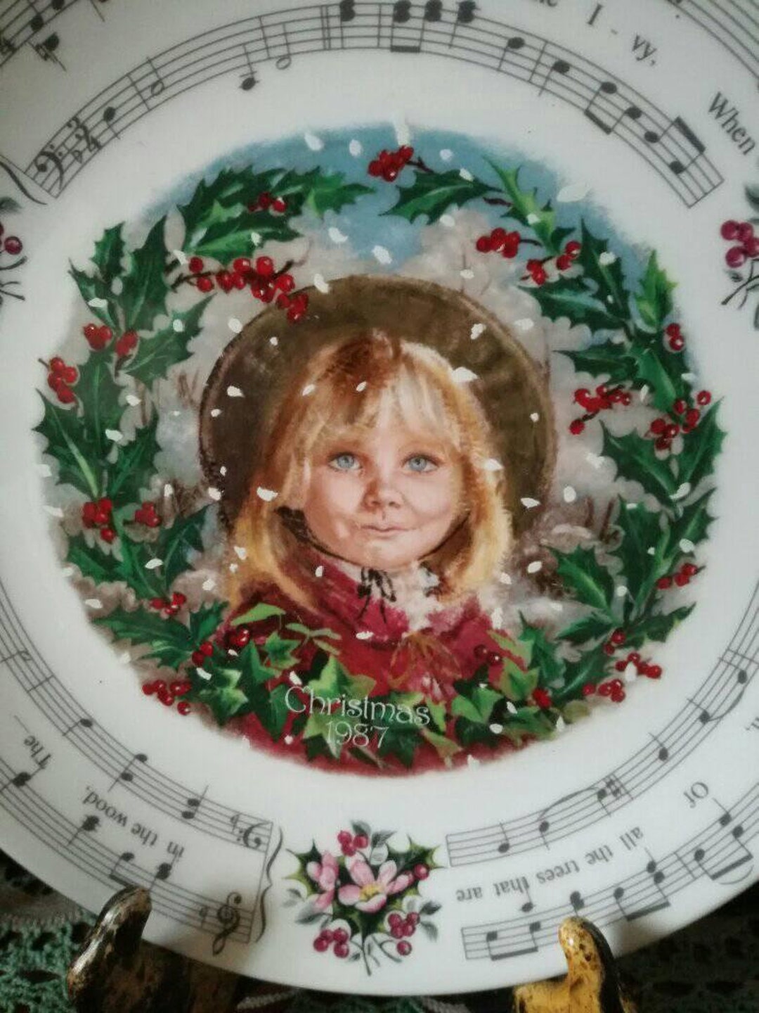 Nostalgic Royal Doulton Christmas Carols Plate the Holly and the Ivy ...