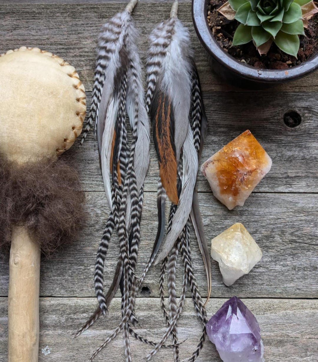Extra Long Mixed Natural Feather Earrings, Boho Earrings, Feather ...
