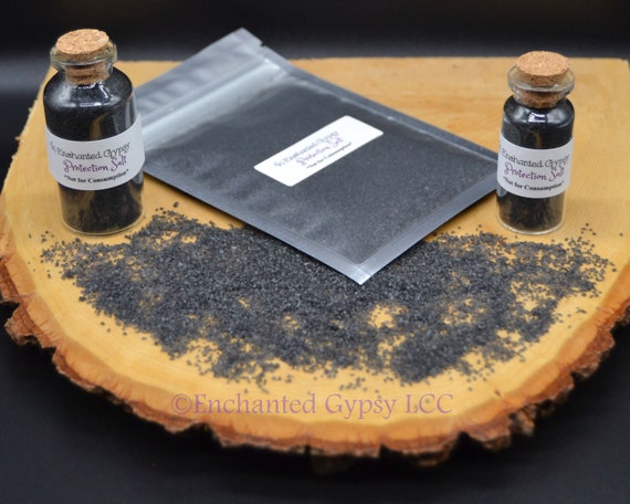 Enchanted Protection Salt Spell Salt Salt Jars Pagan | Etsy