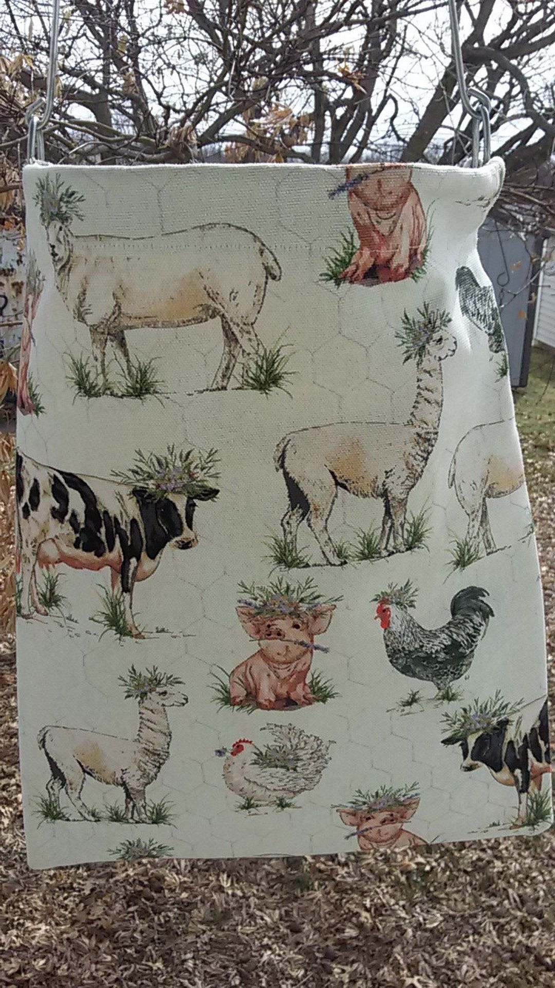 Clothespin Bag, Farm Animals - Etsy
