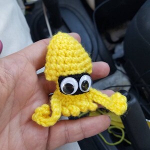 Crocheted Splatoon Inkling Plush Keychain - Etsy