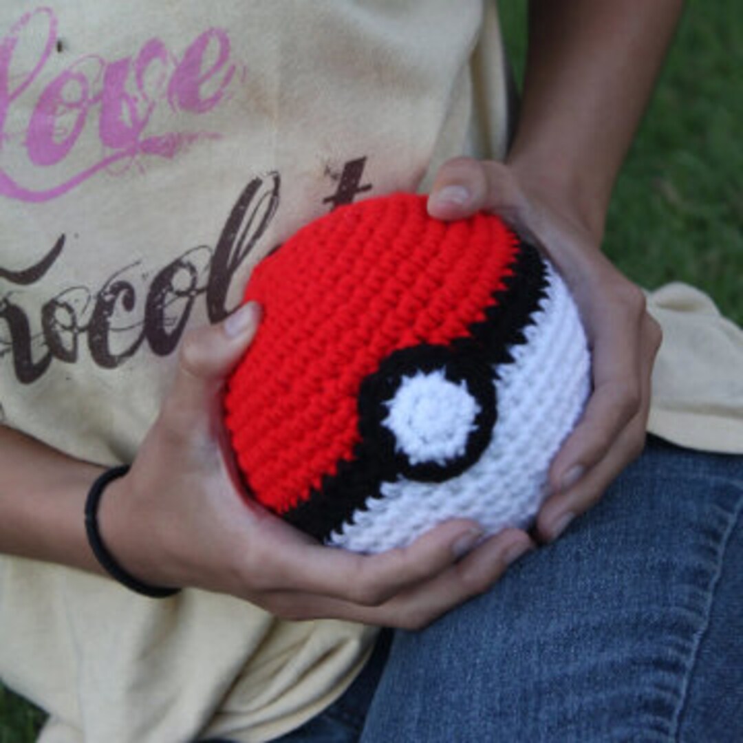 Life Size Pokeball / Great Ball / Premier Ball Cosplay Prop Crocheted ...