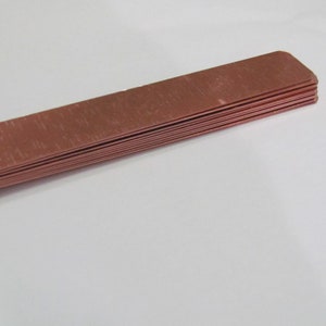 3/4 X 6 • ROUNDED •20G Copper Bracelet Cuff Blank •easy to Hand Stamp ...