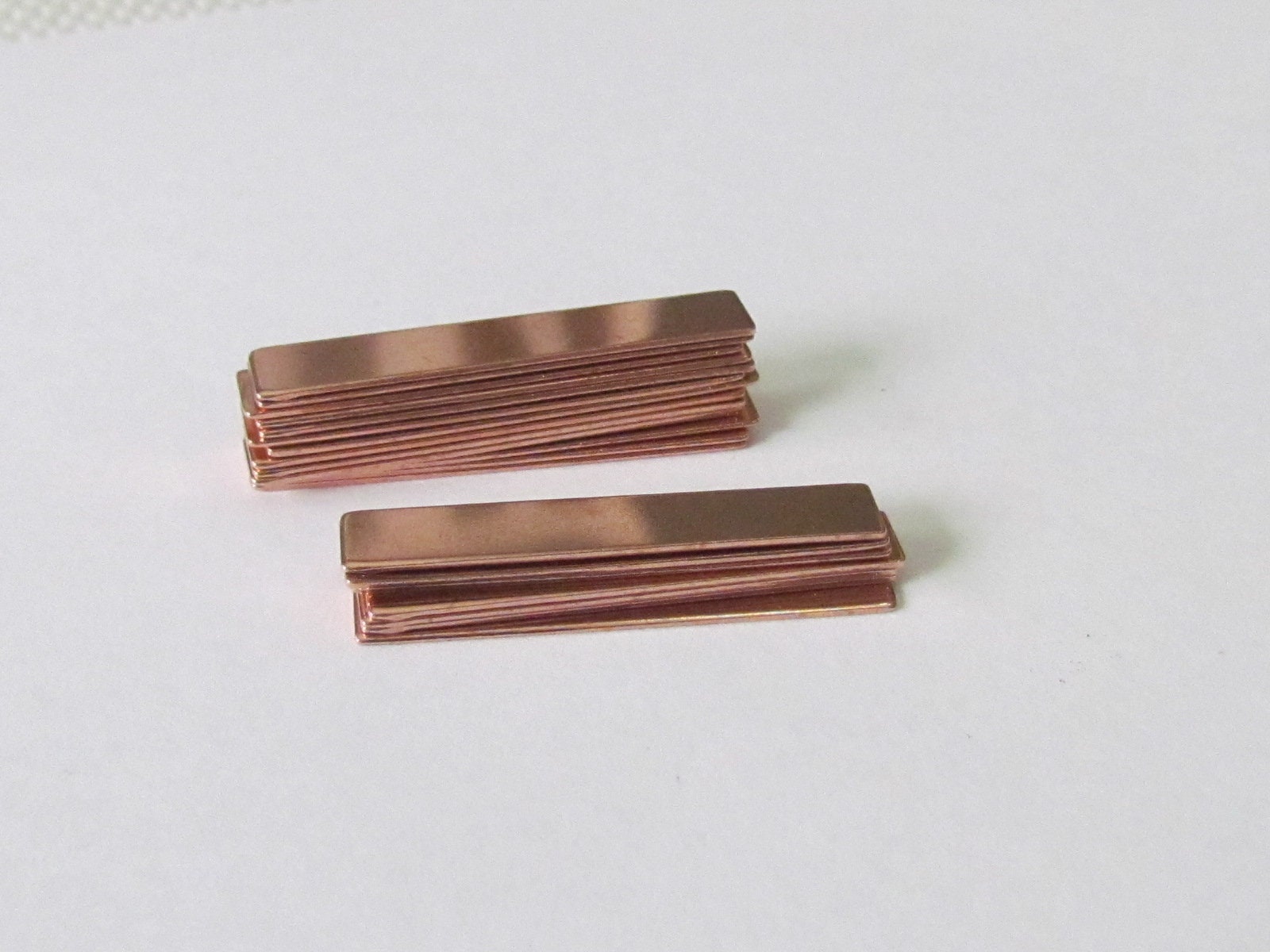 1/4 X 1 1/2 • 20G Copper Bar Blanks• PREMIUM Rectangle Blanks •tumbled ...