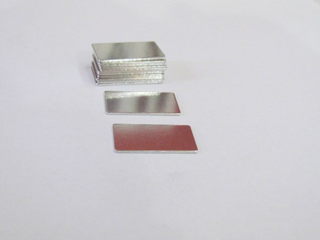 1/2 X 1 •• Aluminum Blanks • 20 Gauge • Premium Tumbled Blanks • Easy ...