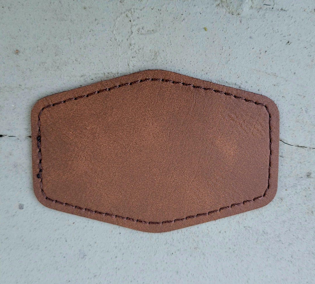 Hexagon Leather Patch leatherette Laser Patches With Heat Adhesive Diode Laser Friendly - Etsy