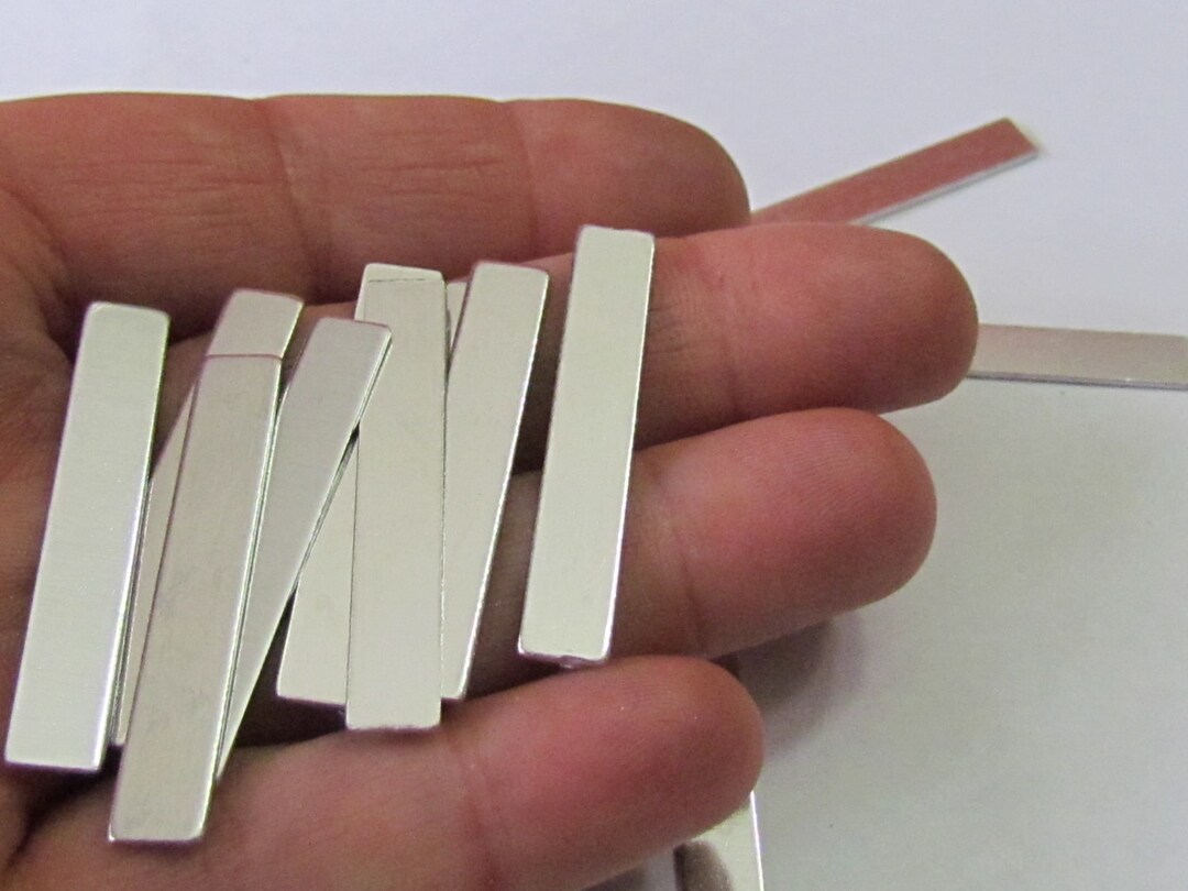 Bar Blanks • 20G PREMIUM • 1/4 X 1 1/2 •tumbled Blanks• Necklace Bar ...